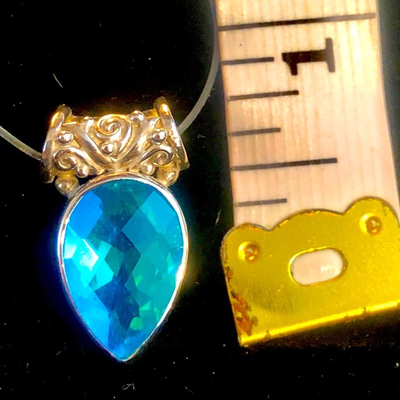 Sajen | Jewelry | Sajen Sterling Silver Blue Quartz Gemstone Pendant ...